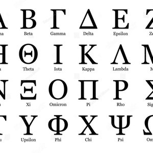 Greek Letters - Upper Case - Laser Cut Unfinished Wood Cutout Shapes ...