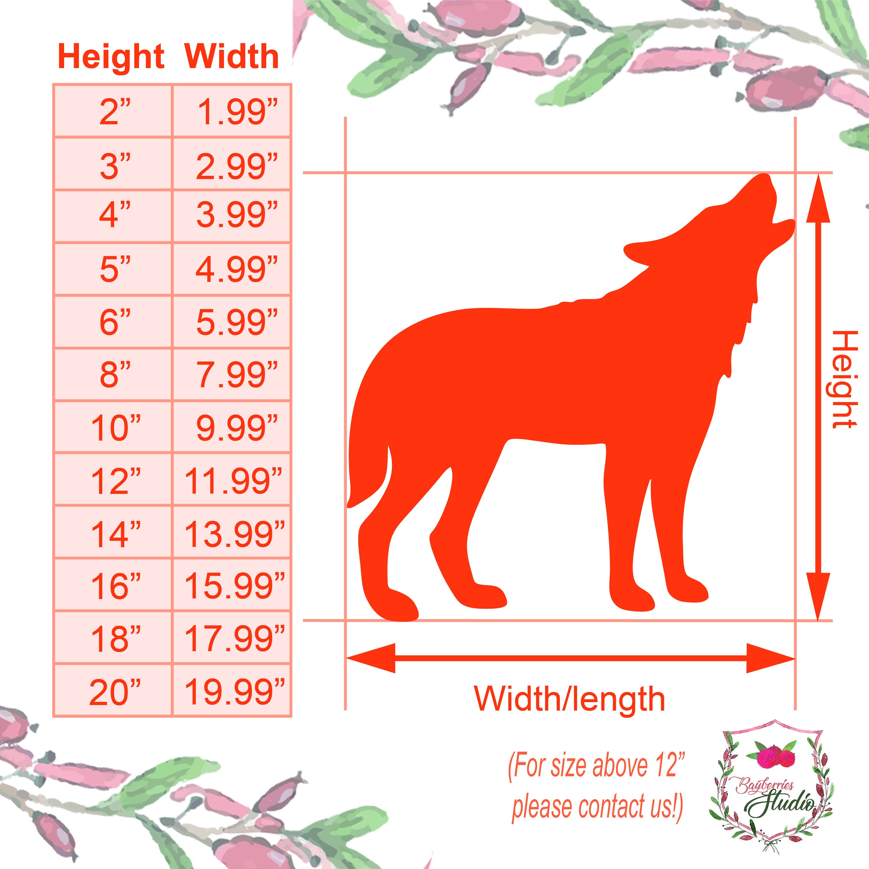 Wolf Shape Wildlife Laser Cut Unfinished Wood Cutout | Etsy