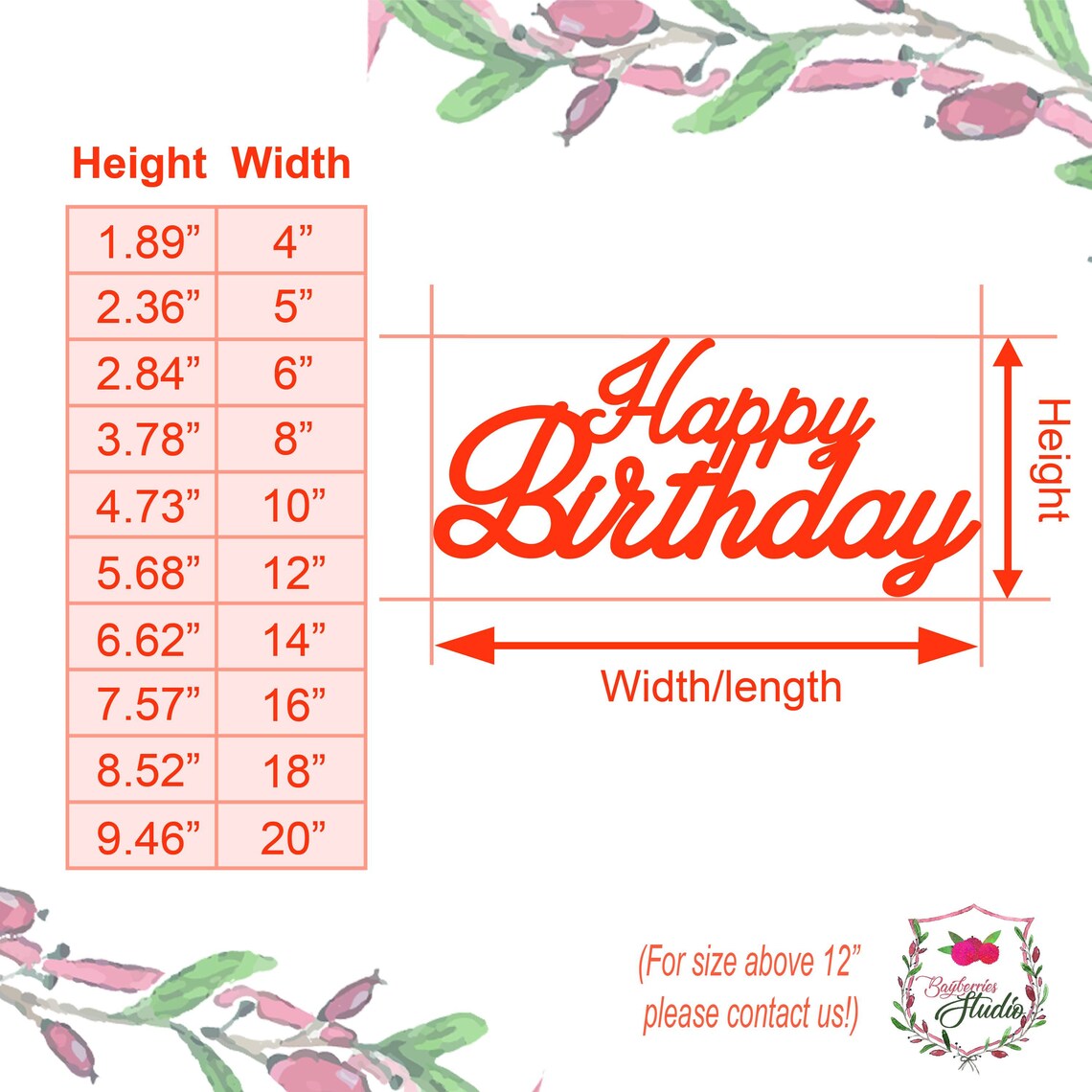 Happy Birthday Wood Sign Multiple Sizes Laser Cut - Etsy