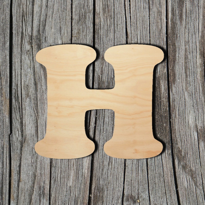 Wood Letter H - Etsy