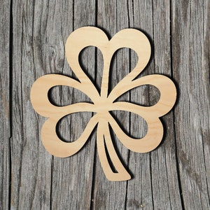 Clover Shape - Laser Cut Unfinished Wood Cutout Shapes - Always Check ...