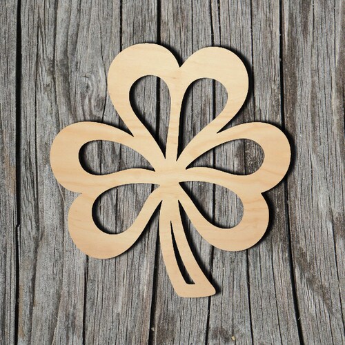 Clover Shape Laser Cut Unfinished Wood Cutout Shapes - Etsy