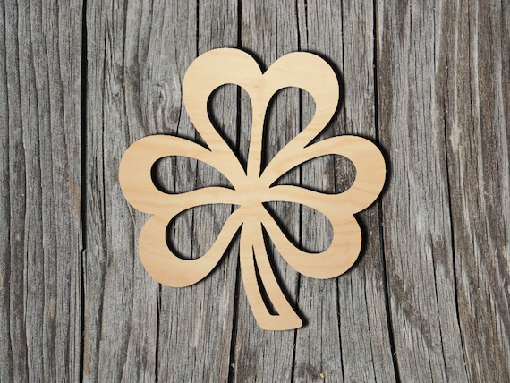 Clover Shape Laser Cut Unfinished Wood Cutout Shapes - Etsy