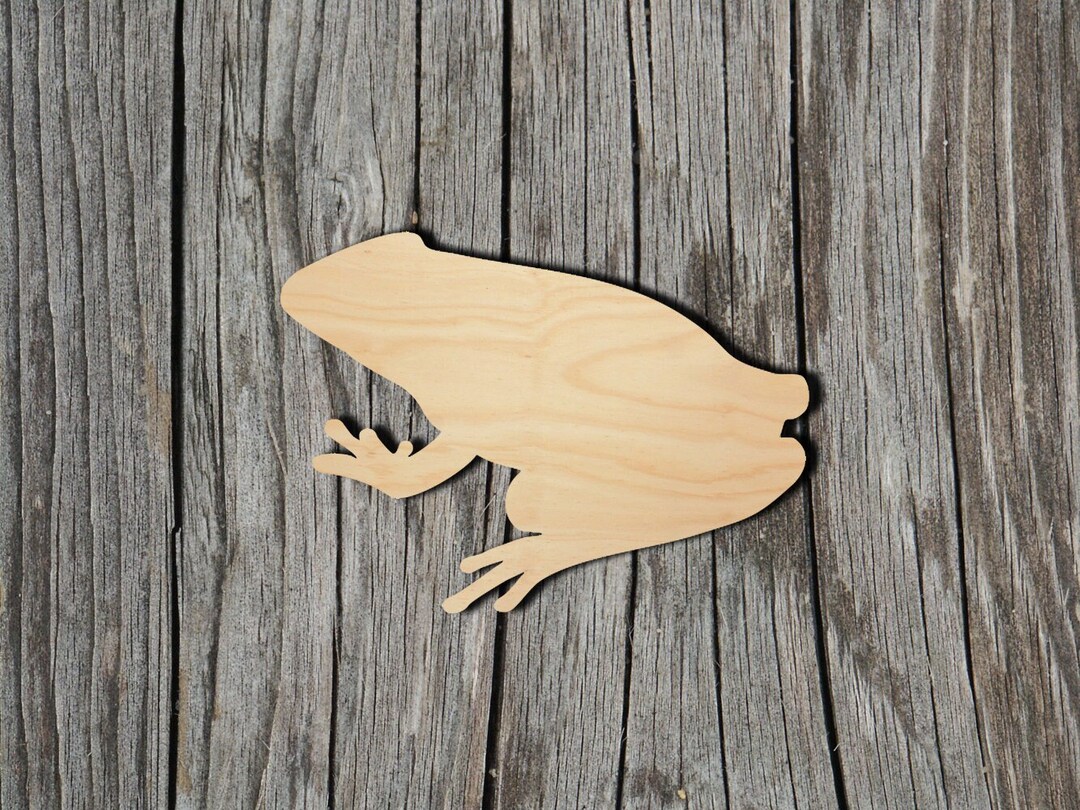 Frog - Laser Cut Unfinished Wood Cutout Shapes - Always Check Sizes and ...