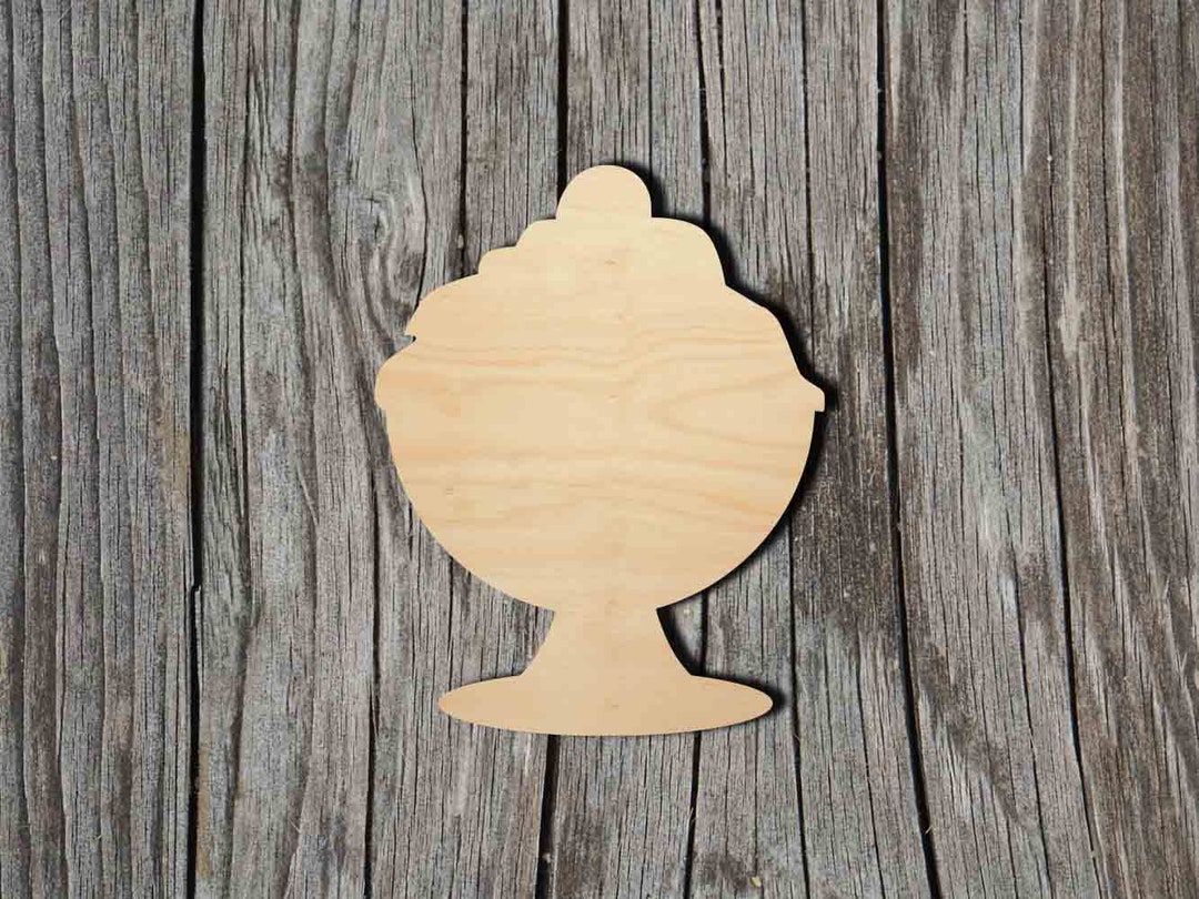Ice Cream - Laser Cut Unfinished Wood Cutout Shapes - Always Check ...