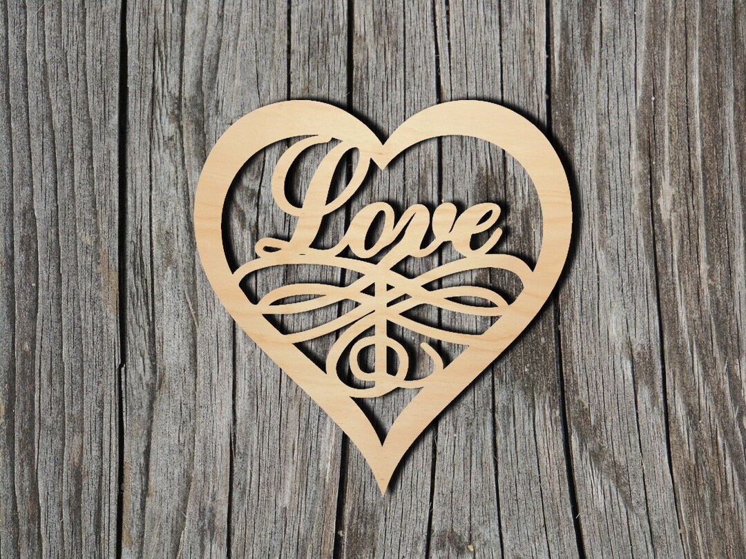 Heart Shape - Multiple Sizes - Laser Cut Unfinished Wood Cutout Shapes ...