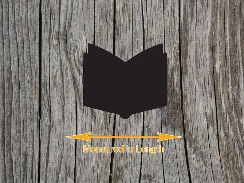 Book Shape Laser Cut Unfinished Wood Cutout Shapes Always - Etsy