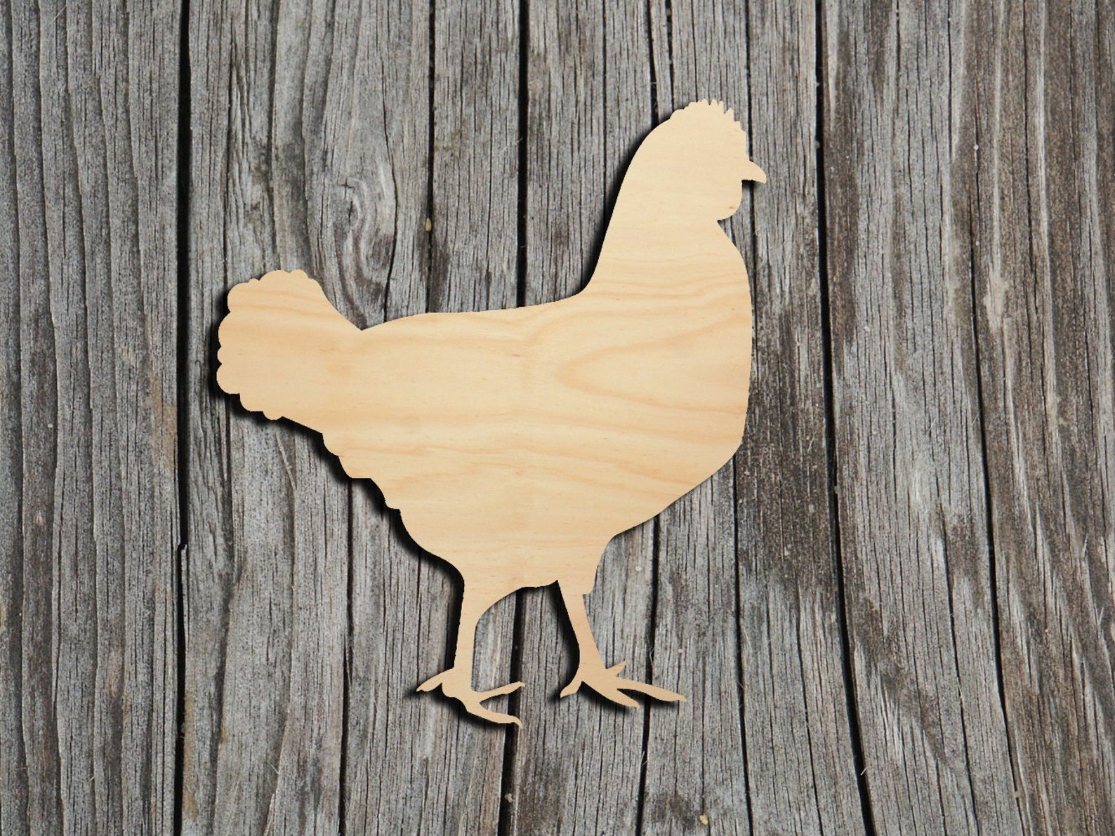 Hen Chicken Laser Cut Unfinished Wood Cutout Shapes - Etsy