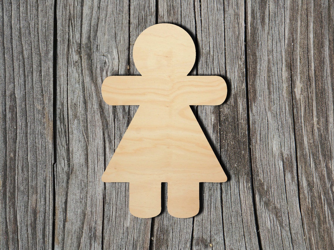 Gingerbread Girl Laser Cut Unfinished Wood Cutout Shapes | Etsy