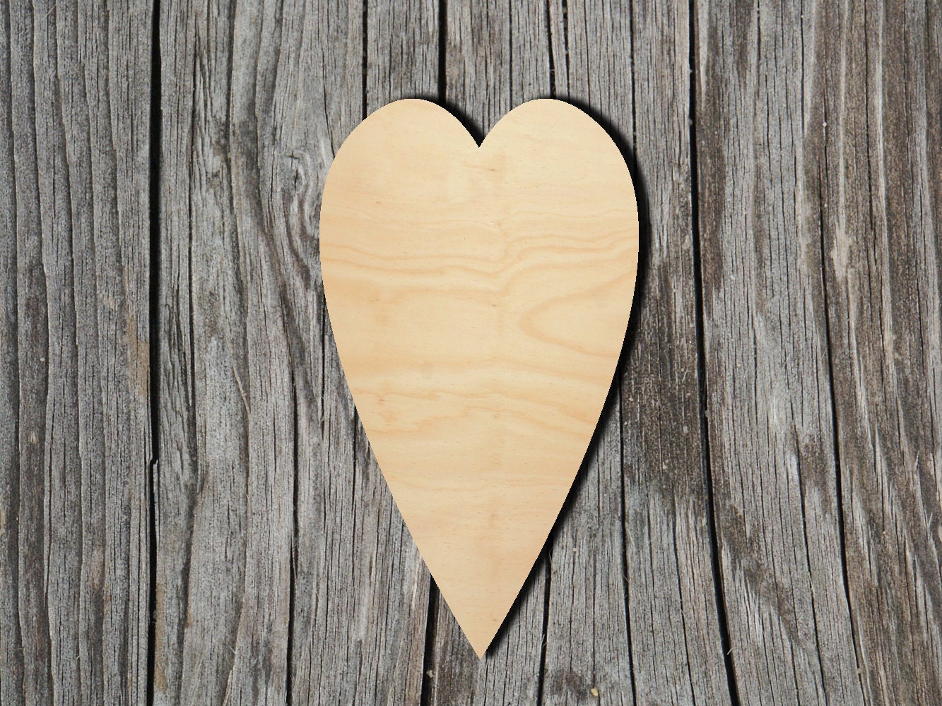 Heart Shape - Laser Cut Unfinished Wood Cutout Shapes - Always Check ...