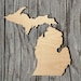 Michigan State Laser Cut Unfinished Wood Cutout Shapes - Etsy
