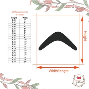 Boomerang Shape Laser Cut Unfinished Wood Cutout Shapes Always Check ...