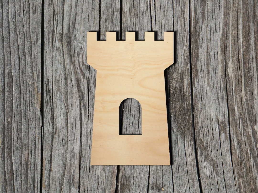 Castle Shape - Laser Cut Unfinished Wood Cutout Shapes - Always Check ...