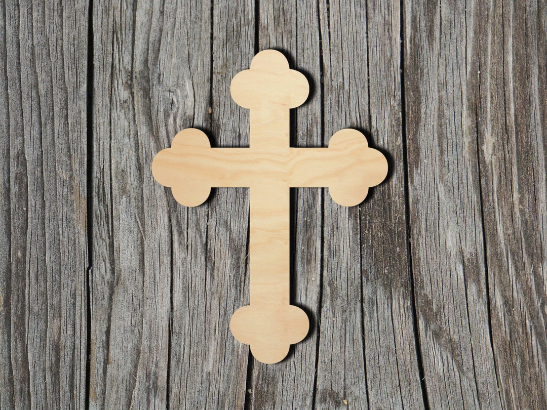 Cross - Laser Cut Unfinished Wood Cutout Shapes - Always Check Sizes ...