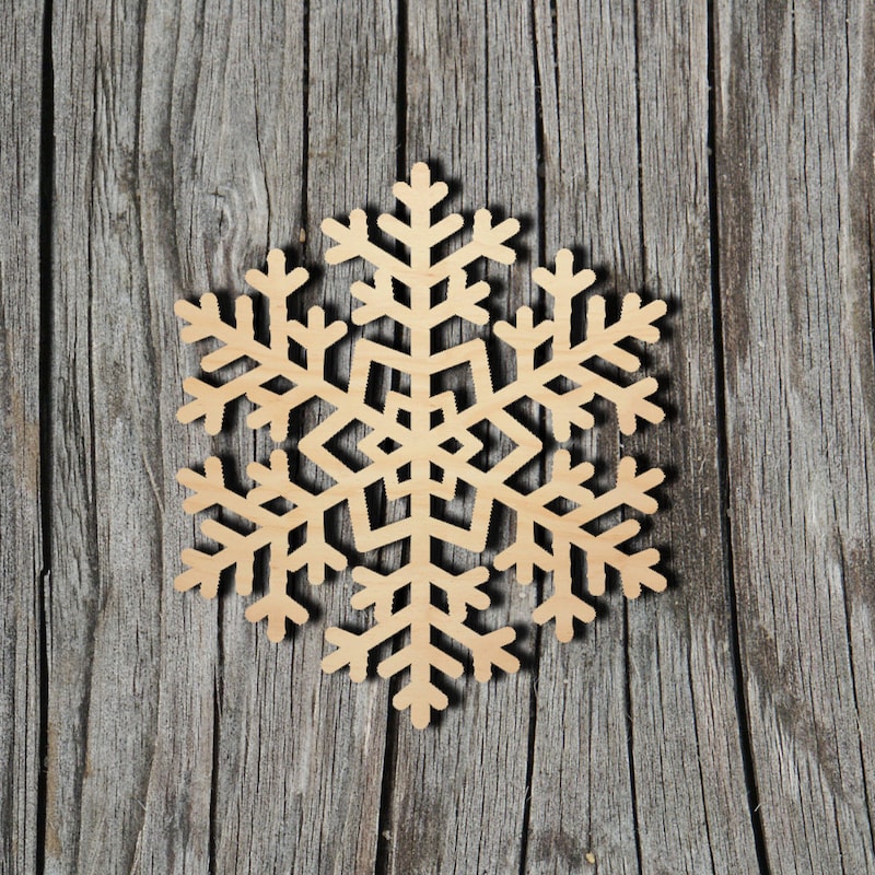 Cutout Wooden Snowflake - Etsy
