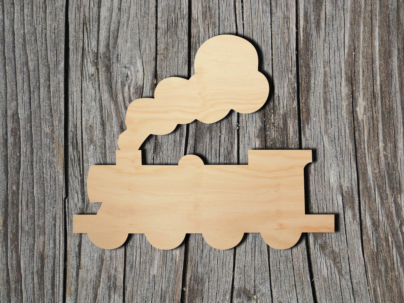 Train - Laser Cut Unfinished Wood Cutout Shapes - Always Check Sizes ...