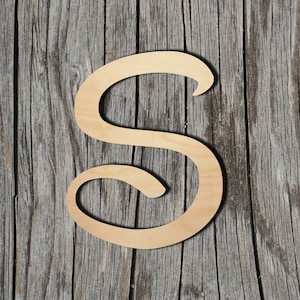 S - Letter - Disney Inspired - Laser Cut Unfinished Wood Cutout Shapes ...