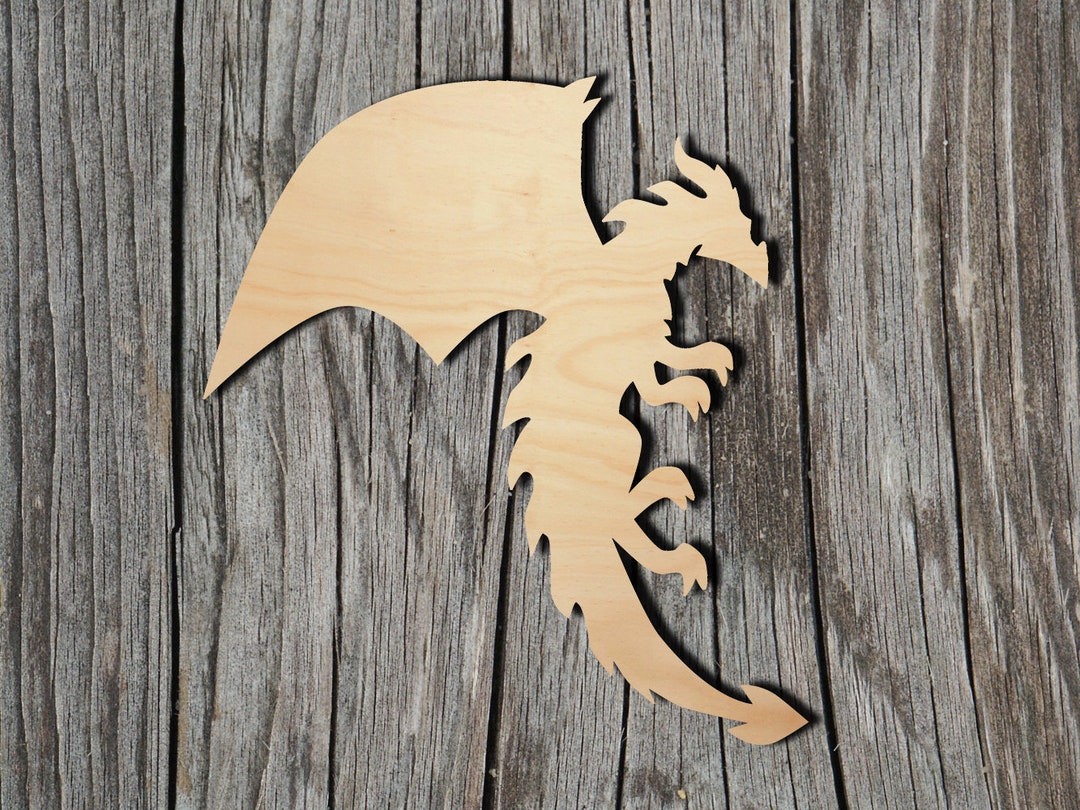 Dragon Shape - Laser Cut Unfinished Wood Cutout Shapes - Always Check ...