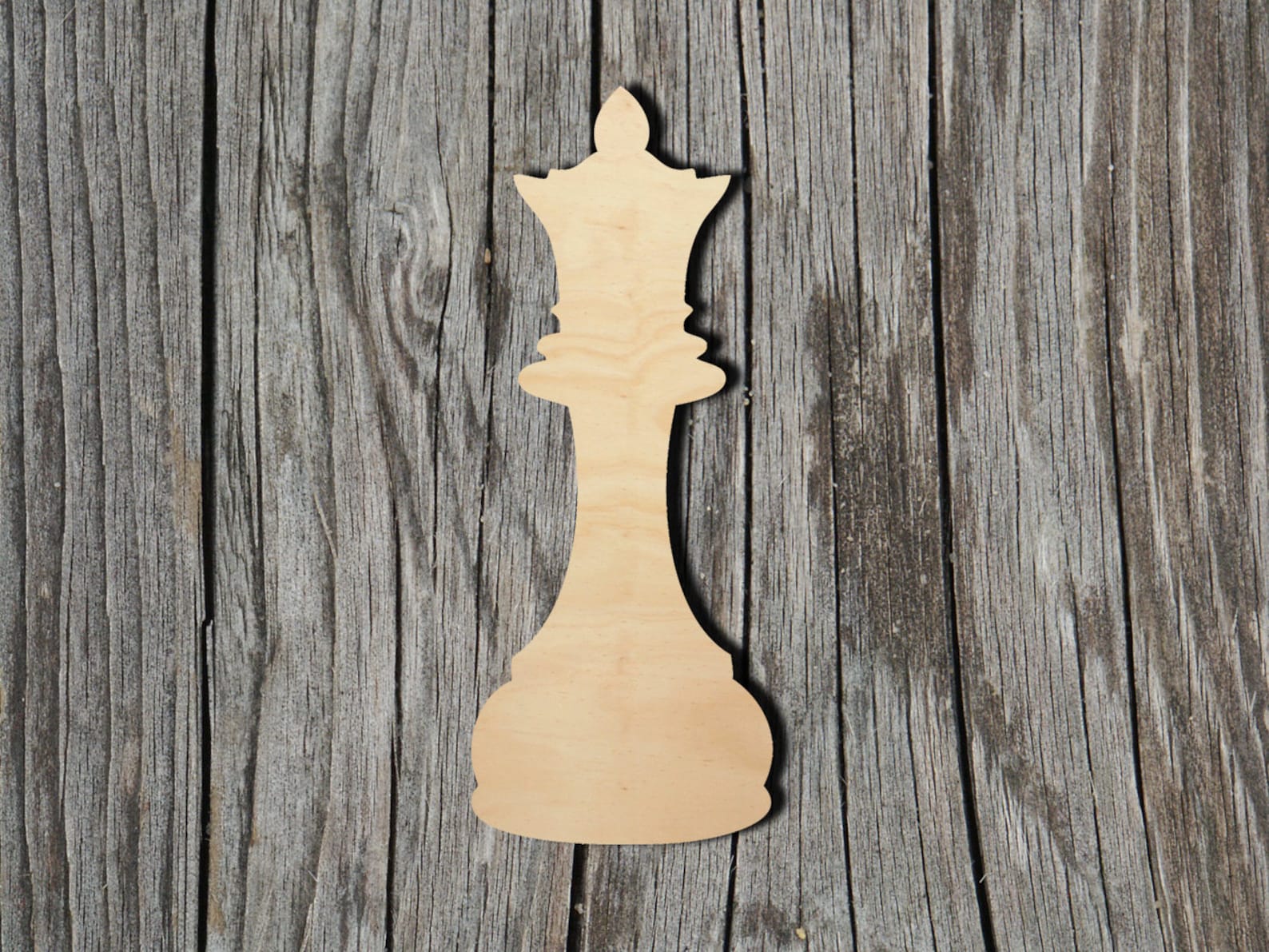 Queen Chess Laser Cut Unfinished Wood Cutout Shapes | Etsy