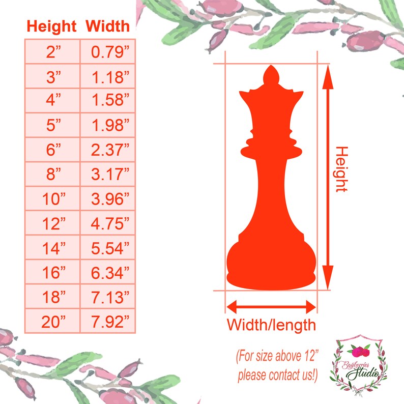 Queen Chess Laser Cut Unfinished Wood Cutout Shapes | Etsy