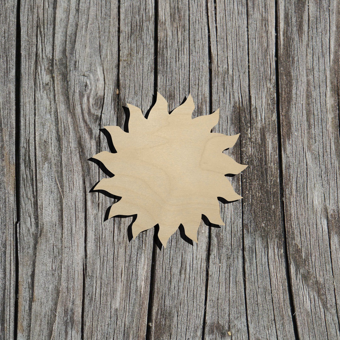 Sun - Laser Cut Unfinished Wood Cutout Shapes - Always Check Sizes and ...