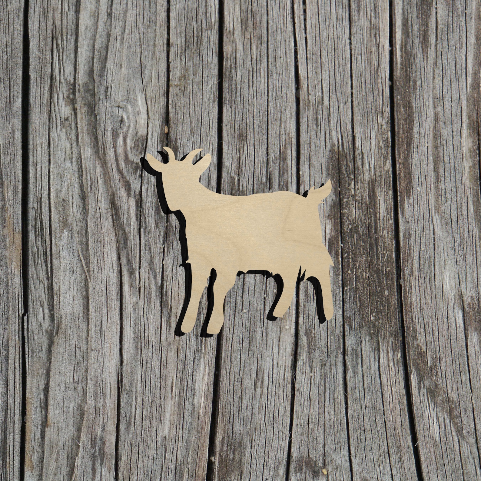 Goat Shape Laser Cut Unfinished Wood Cutout Shapes Always - Etsy