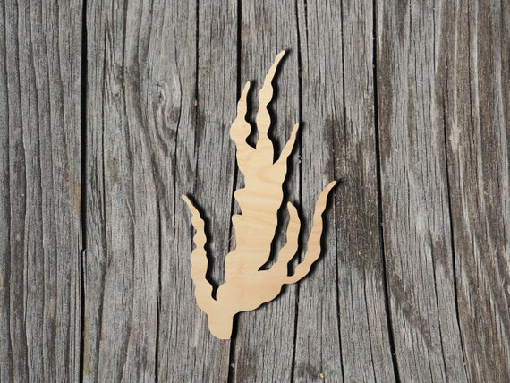 Seaweed Shape Laser Cut Unfinished Wood Cutout Shapes | Etsy