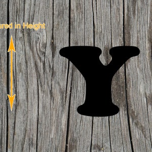Y - Upper Case - Letter - Type 1 - Laser Cut Unfinished Wood Cutout ...