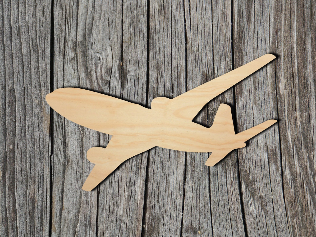 Airplane - Laser Cut Unfinished Wood Cutout Shapes - Always Check Sizes ...