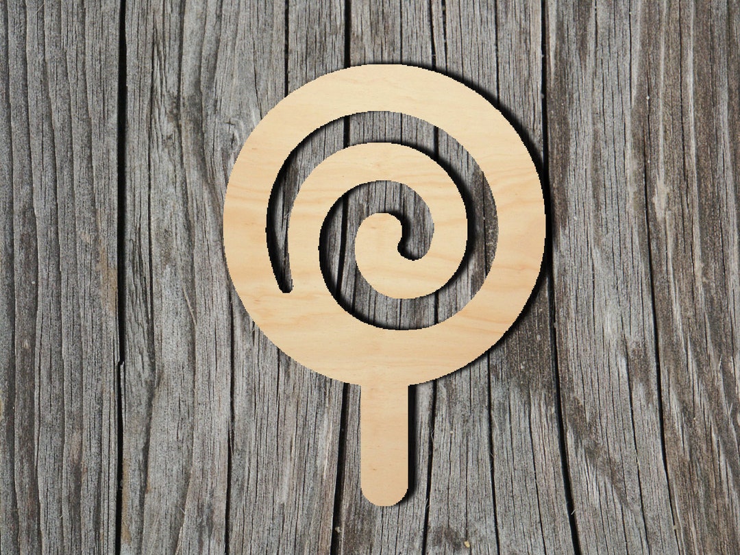 Lollipop Shape - Laser Cut Unfinished Wood Cutout Shapes - Always Check ...