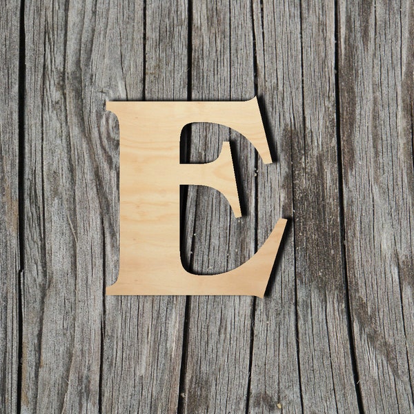 Wooden Letter E - Etsy