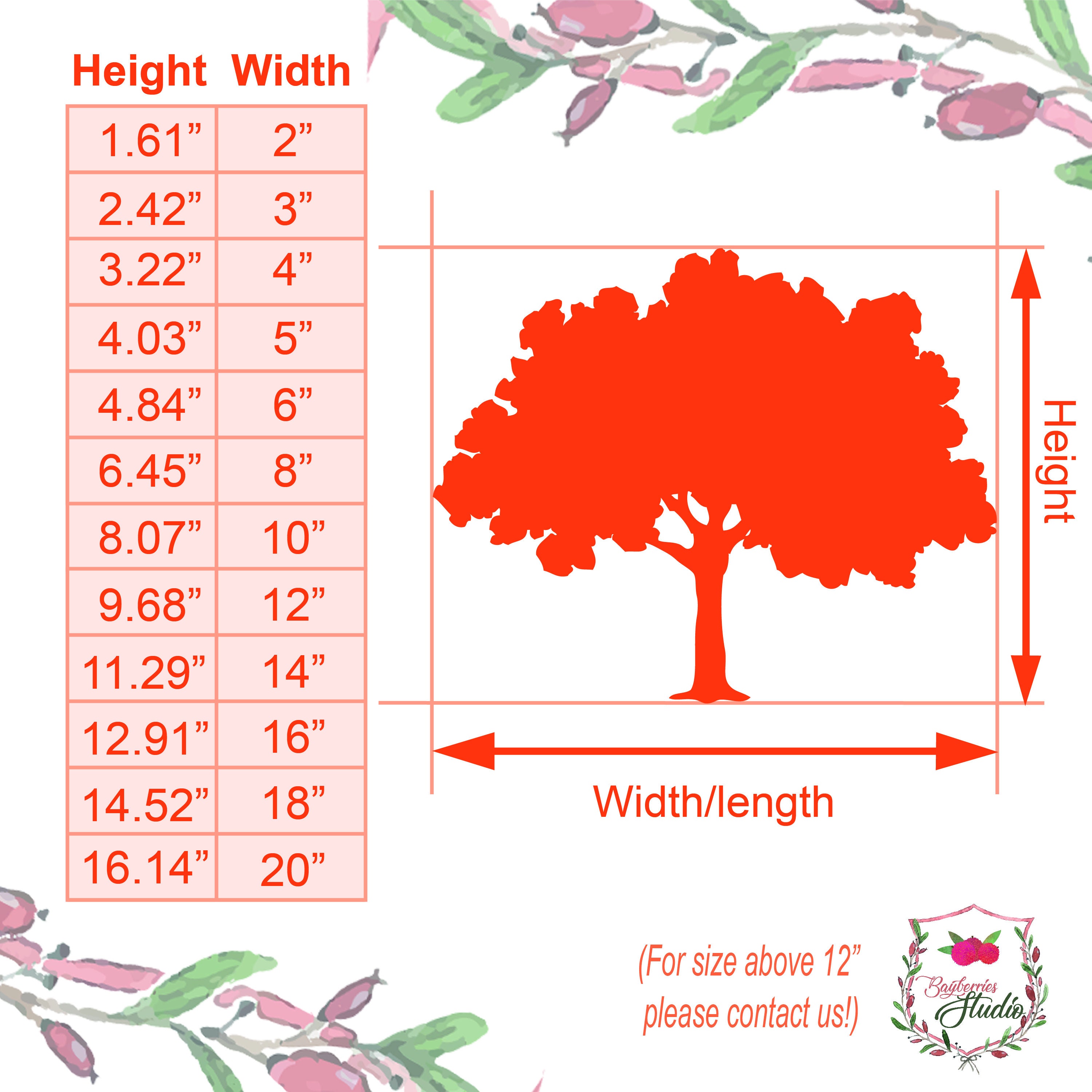 Cherry Tree Shape Laser Cut Unfinished Wood Cutout Shapes - Etsy