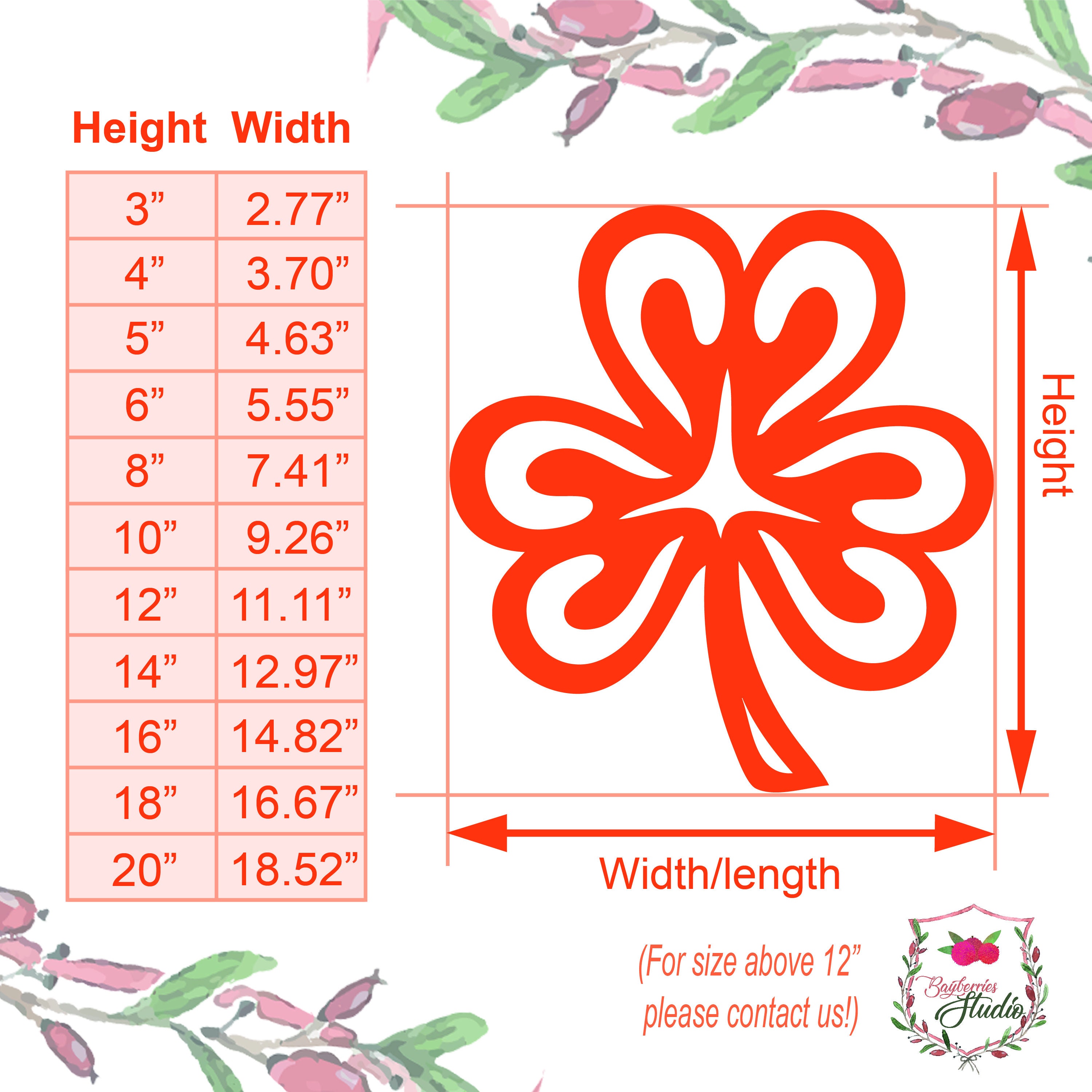 Clover Shape - Laser Cut Unfinished Wood Cutout Shapes - Always Check ...