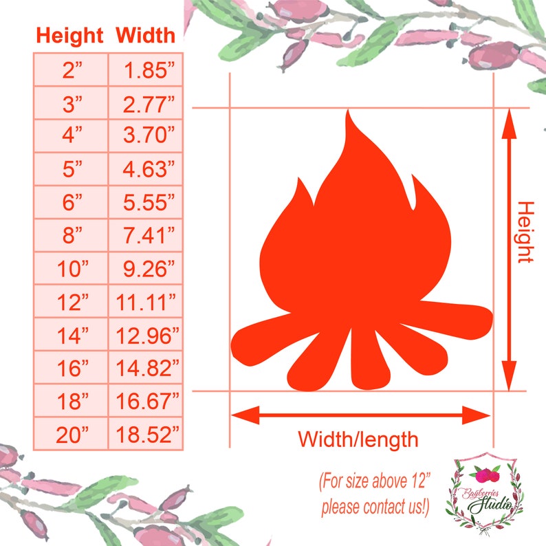 Campfire - Laser Cut Unfinished Wood Cutout Shapes - Always Check Sizes ...