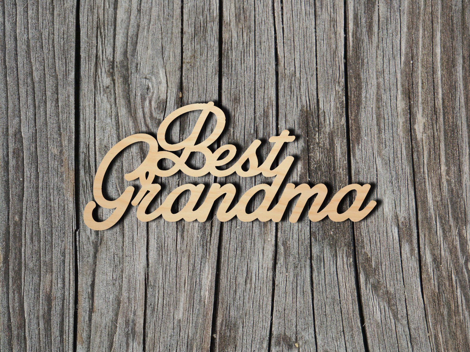 Best Grandma Wood Sign - Multiple Sizes - Laser Cut Unfinished Wood ...