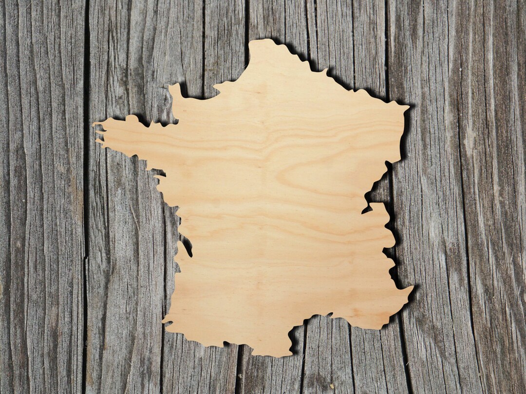France - Laser Cut Unfinished Wood Cutout Shapes - Always Check Sizes ...
