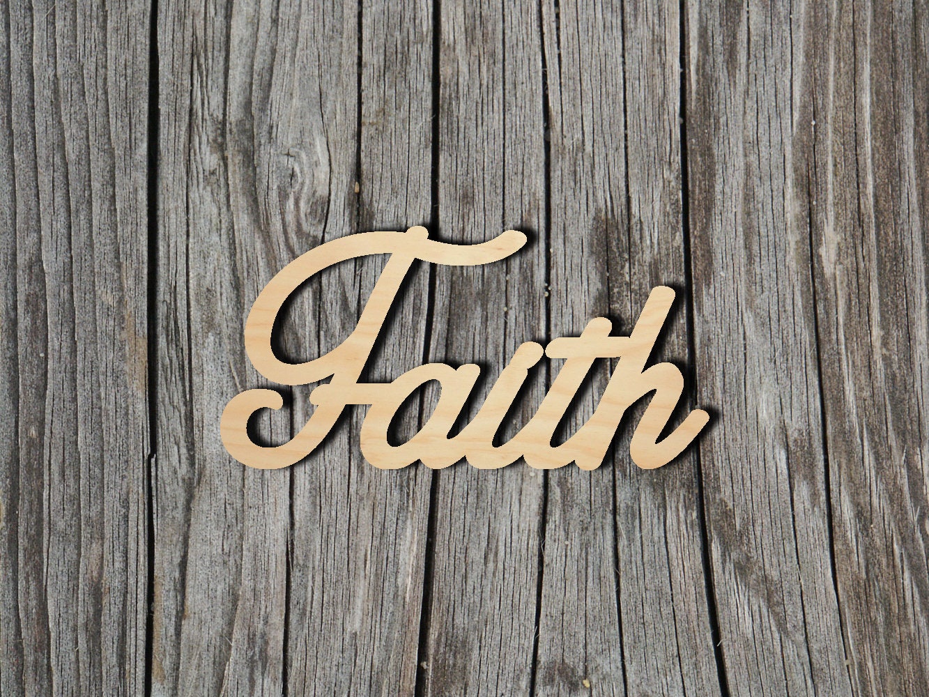 Faith Wood Sign Laser Cut Unfinished Wood Cutout Shapes - Etsy