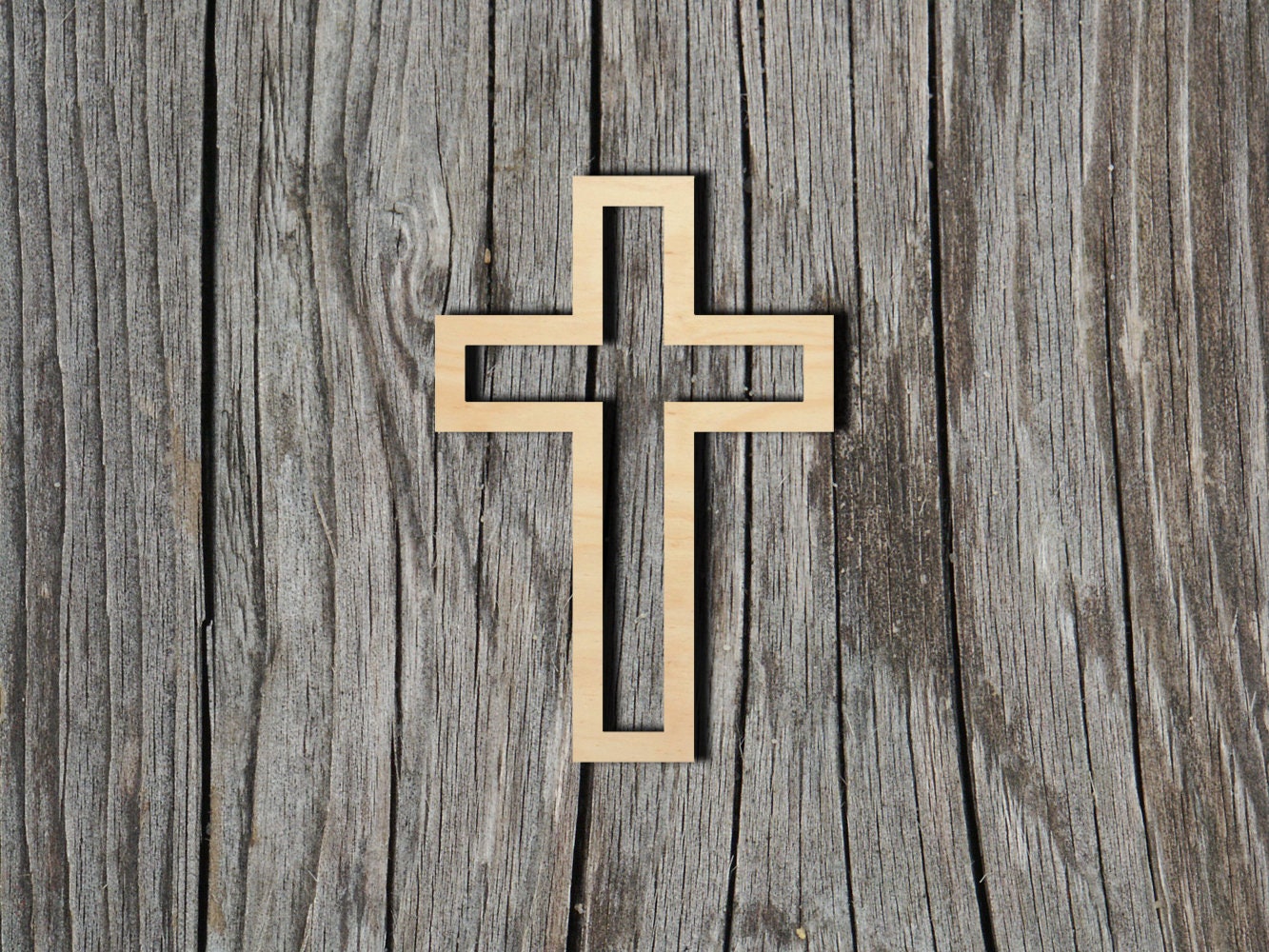 Cross - Laser Cut Unfinished Wood Cutout Shapes - Always Check Sizes ...