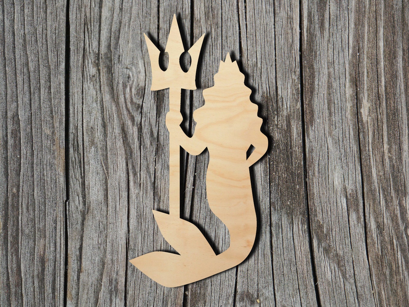 Merman Shape Laser Cut Unfinished Wood Cutout Shapes - Etsy