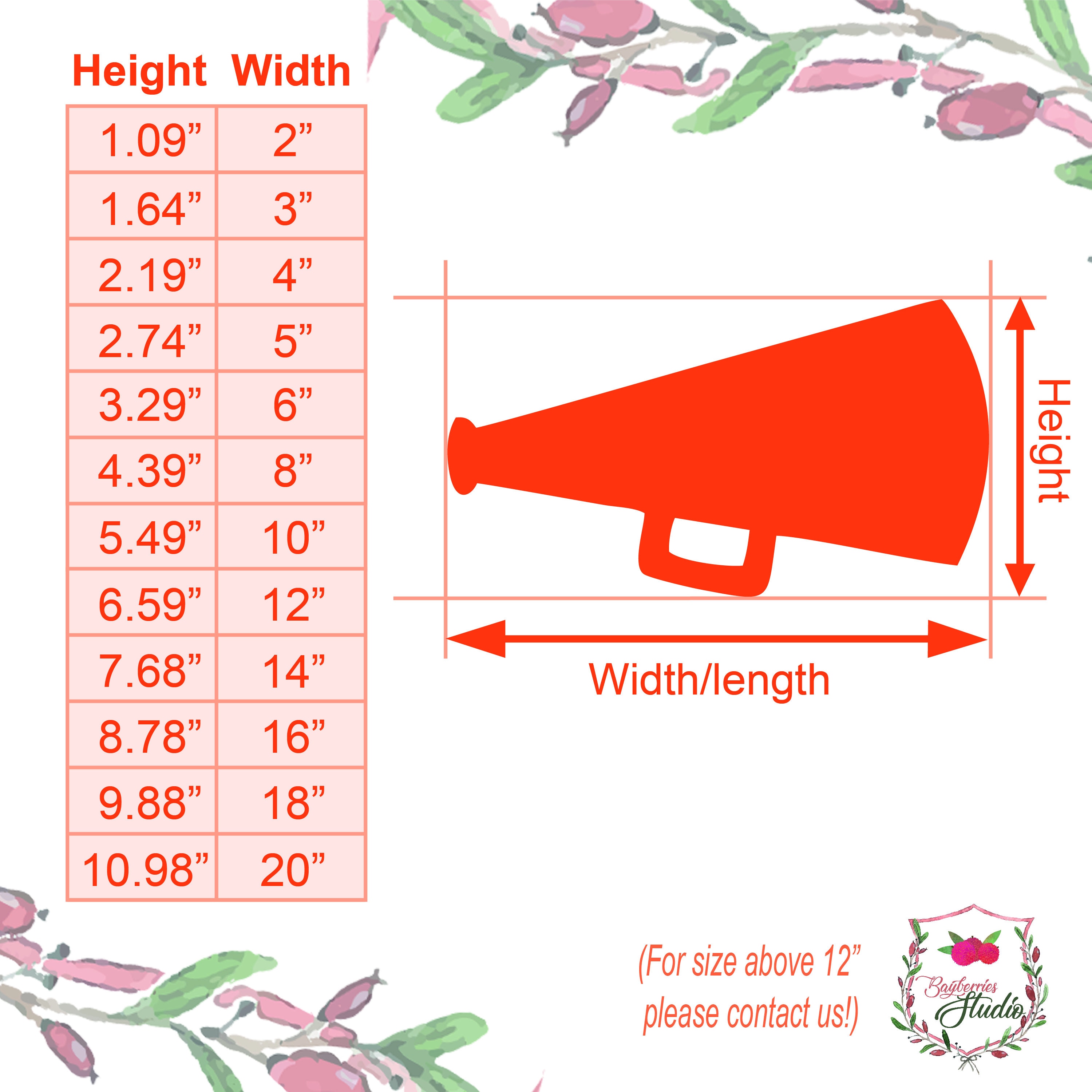 Megaphone Shape - Laser Cut Unfinished Wood Cutout Shapes - Always ...