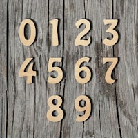Wooden Numbers - Etsy