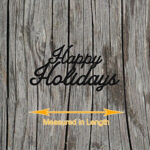 Happy Holidays Wood Sign - Laser Cut Unfinished Wood Cutout Shapes ...