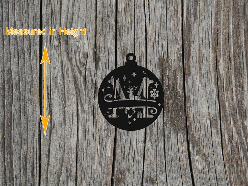 Christmas Ornament M - Laser Cut Unfinished Wood Cutout Shapes - Always ...