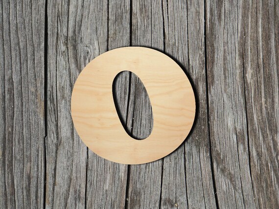 O Upper Case Letter Type 1 Laser Cut Unfinished Wood | Etsy