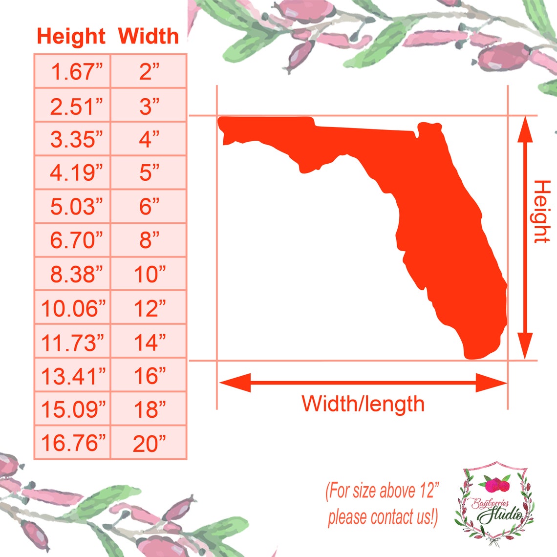 Florida State Laser Cut Unfinished Wood Cutout Shapes - Etsy