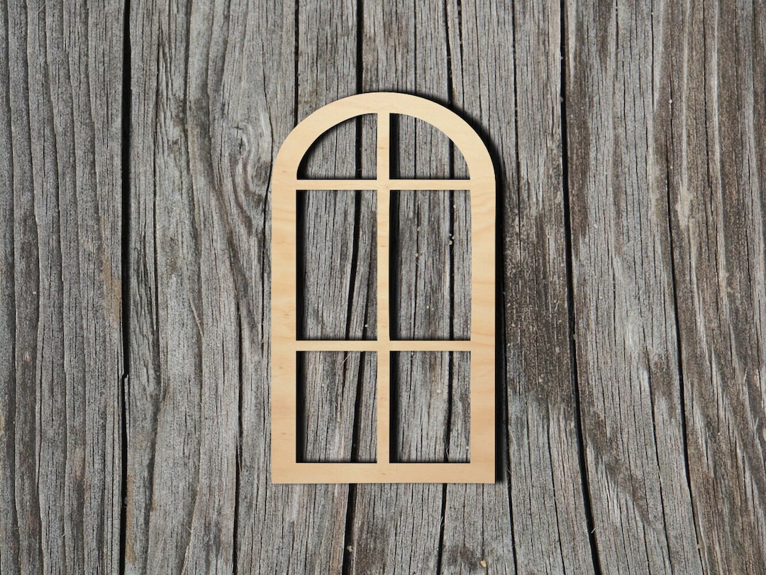 Window Shape - Laser Cut Unfinished Wood Cutout Shapes - Always Check ...