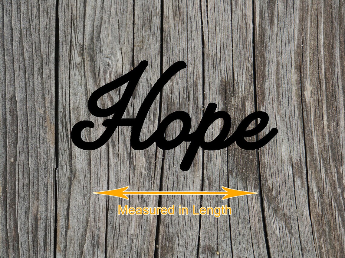 Hope Wood Sign Laser Cut Unfinished Wood Cutout Shapes - Etsy