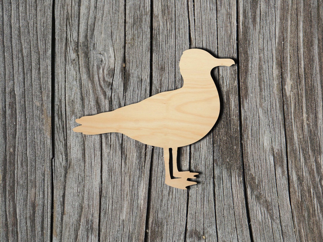 Seagull - Multiple Sizes - Laser Cut Unfinished Wood Cutout Shapes - Etsy