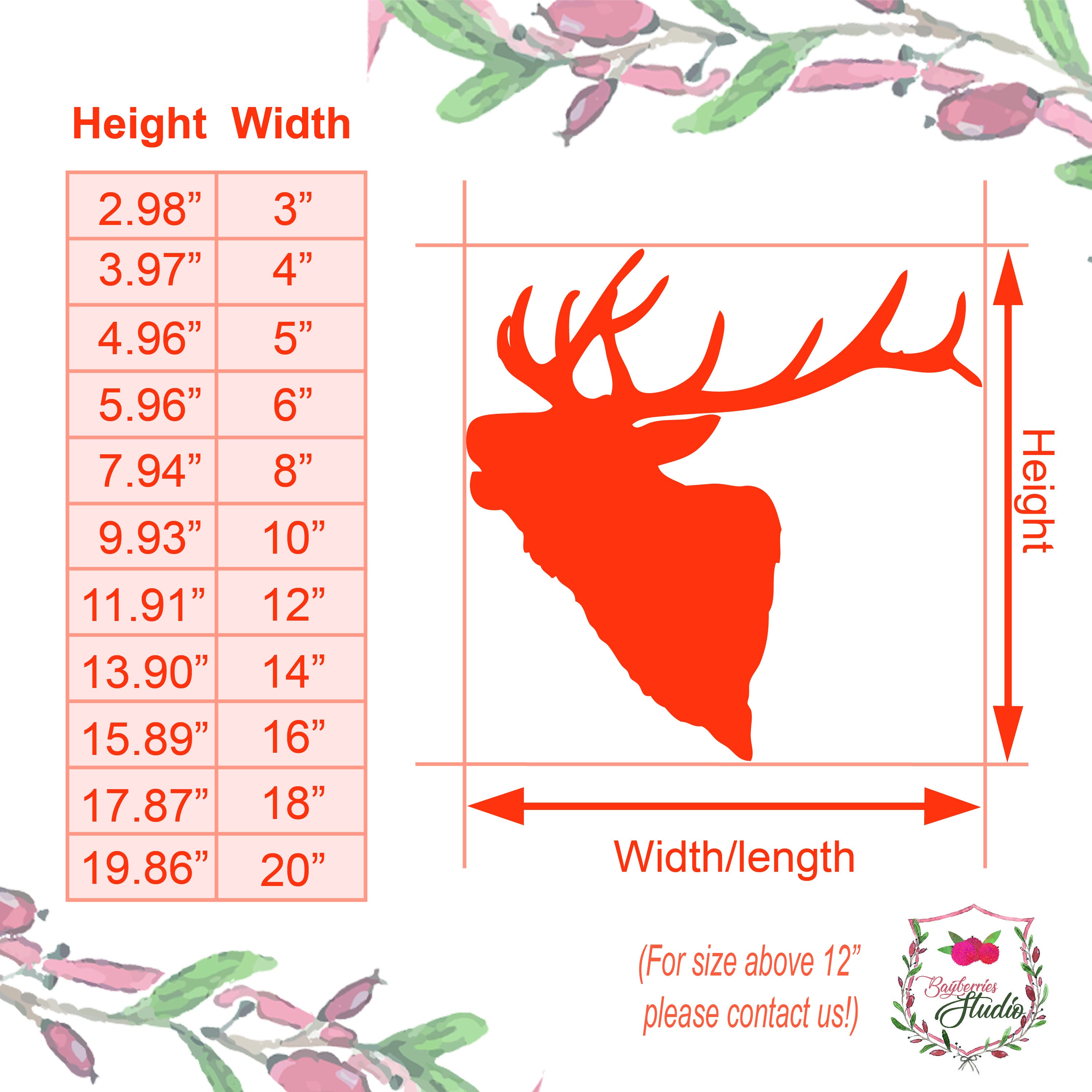 Deer Elk Wildlife Laser Cut Unfinished Wood Cutout - Etsy