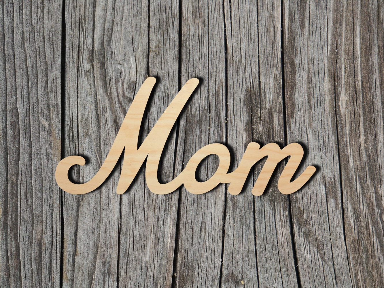 Mom Wood Sign Multiple Sizes Laser Cut Unfinished Wood - Etsy